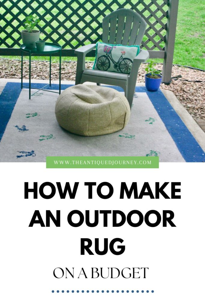 How To Make An Outdoor Rug - The Antiqued Journey