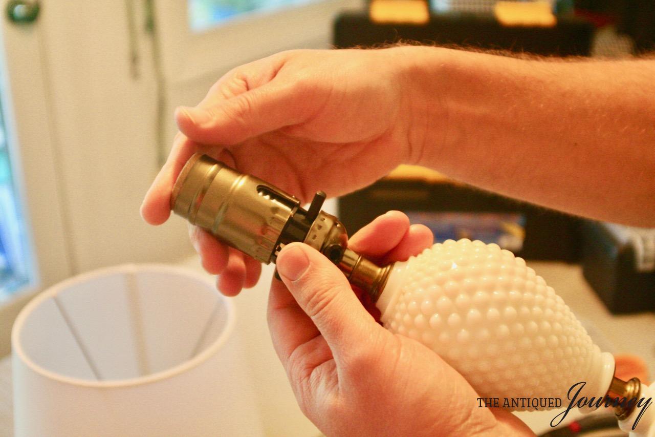 How To Re-Wire A Vintage Lamp - The Antiqued Journey