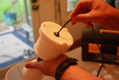 How To Re-Wire A Vintage Lamp - The Antiqued Journey