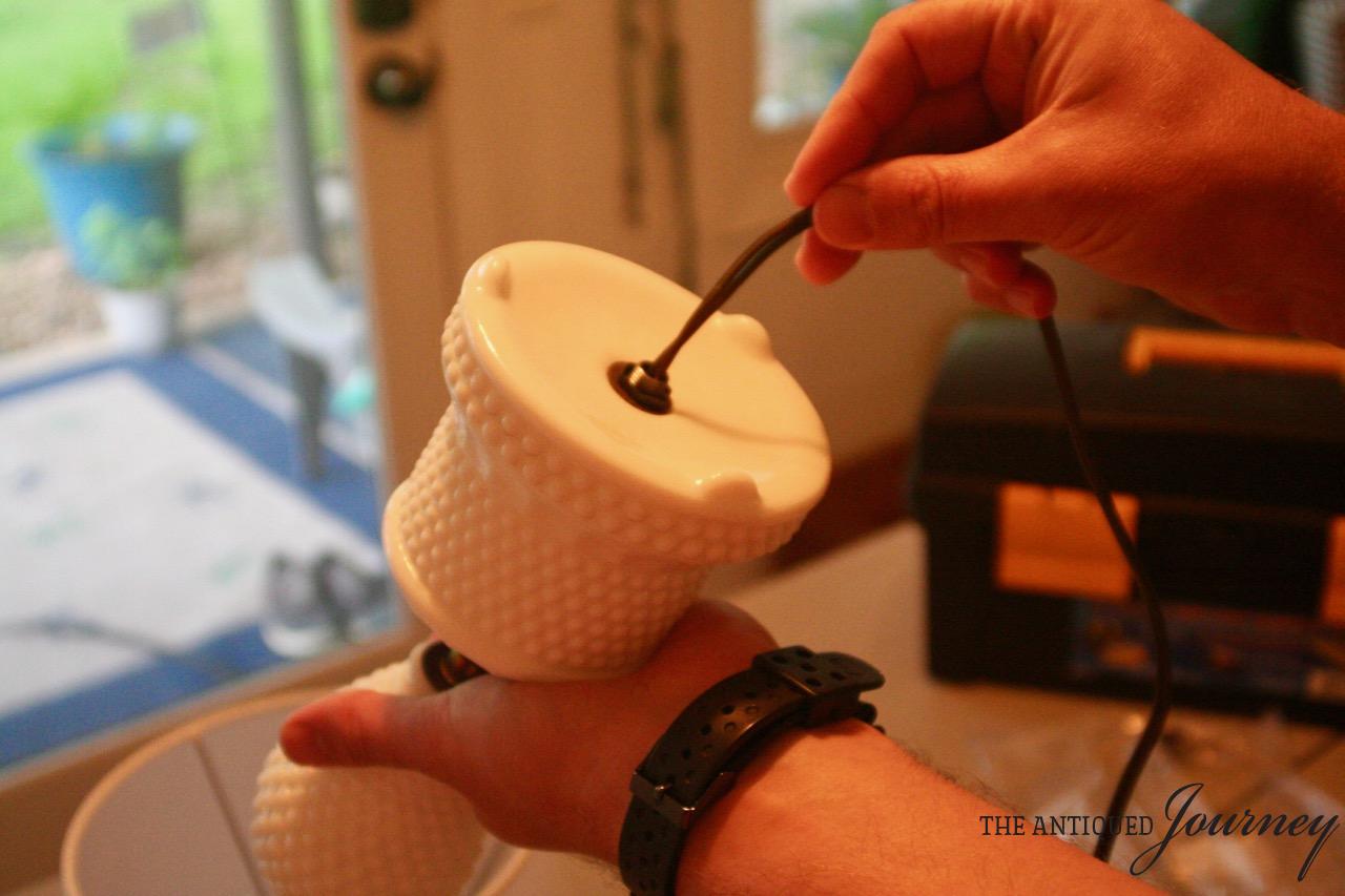 How To Re-Wire A Vintage Lamp - The Antiqued Journey