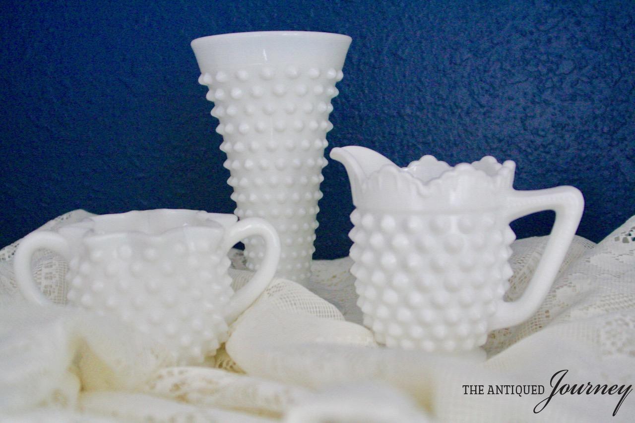 Decorating Ideas for Hobnail Glass - The Antiqued Journey