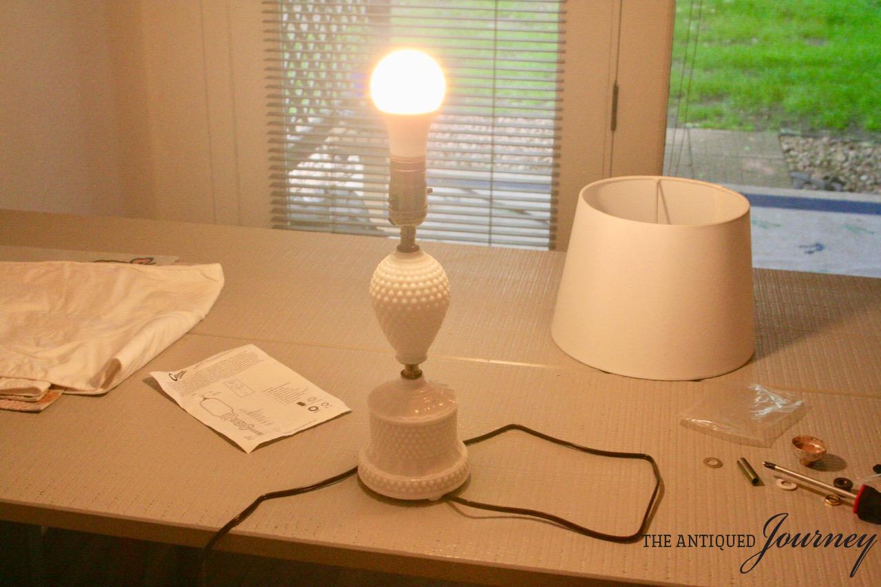 How To Re-Wire A Vintage Lamp - The Antiqued Journey