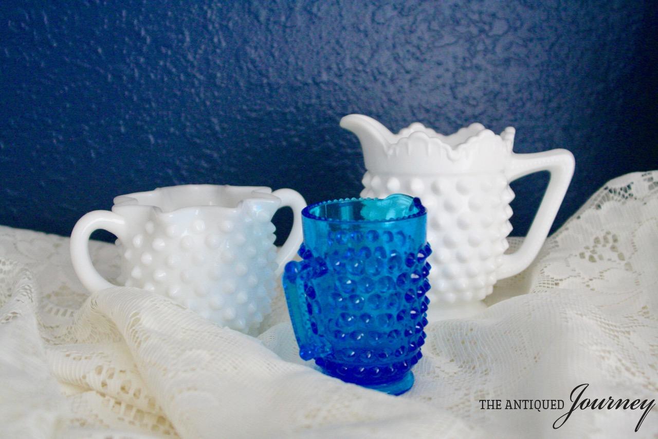 Decorating Ideas for Hobnail Glass - The Antiqued Journey