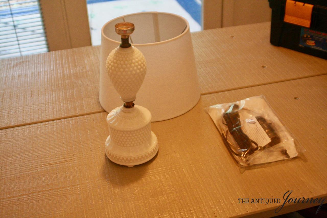 How To Re-Wire A Vintage Lamp - The Antiqued Journey
