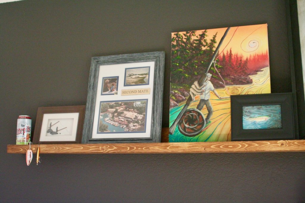How To Style A Picture Rail Using Vintage Finds - The Antiqued Journey