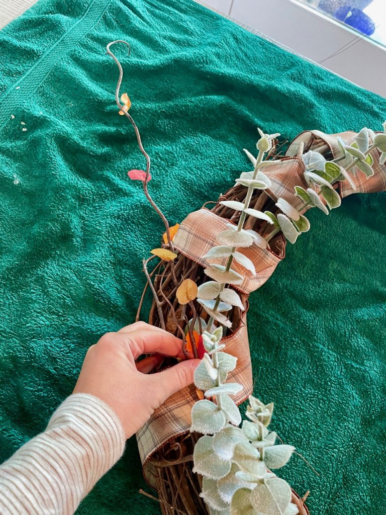 Easy DIY Fall Grapevine Wreath - The Antiqued Journey