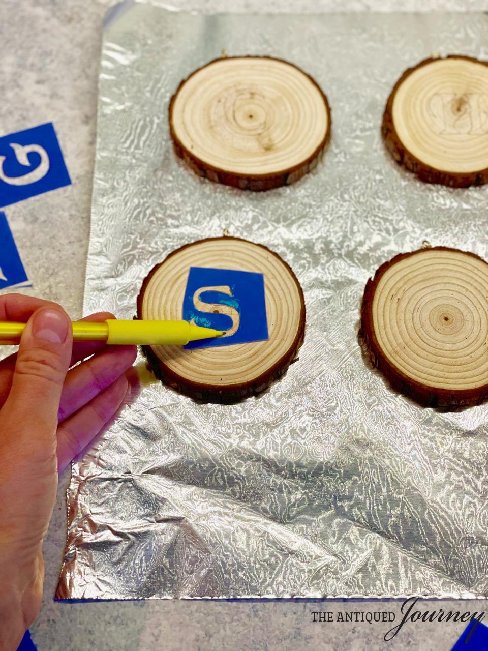 How To Make A Wood Round and Bead Garland - The Antiqued Journey
