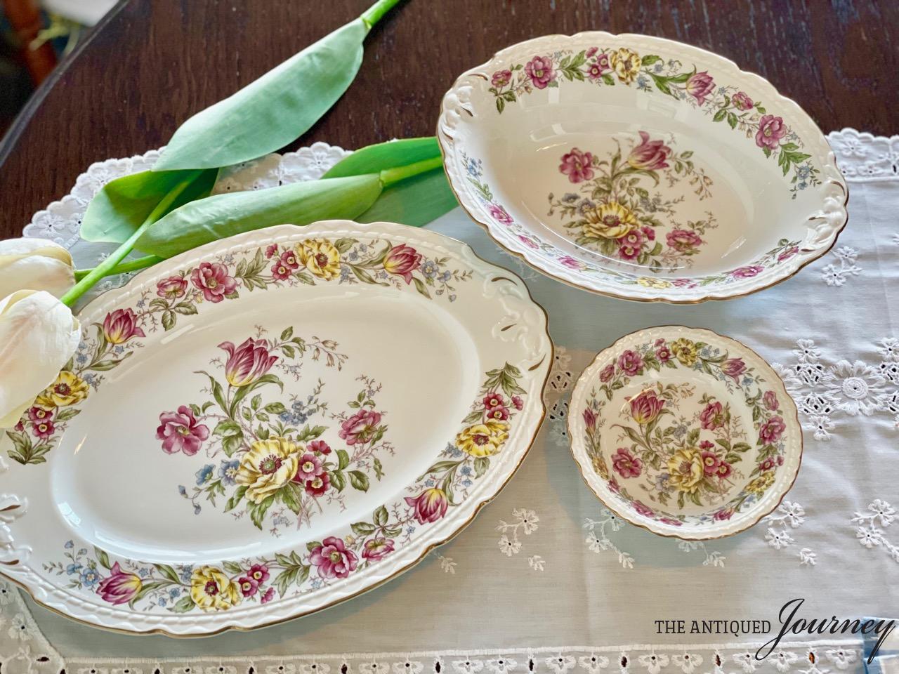 Thrifting For Vintage Spring Decor - The Antiqued Journey