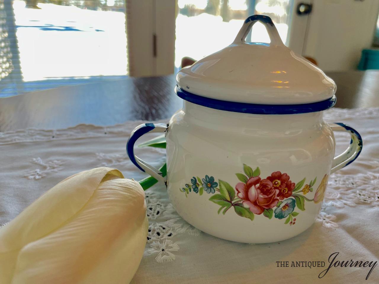 Vintage Spring Decor Ideas from the Thrift Store - The Antiqued Journey