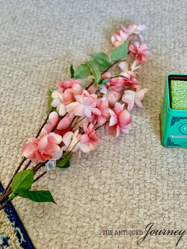 DIY Easter Tree With A Vintage Tin - The Antiqued Journey