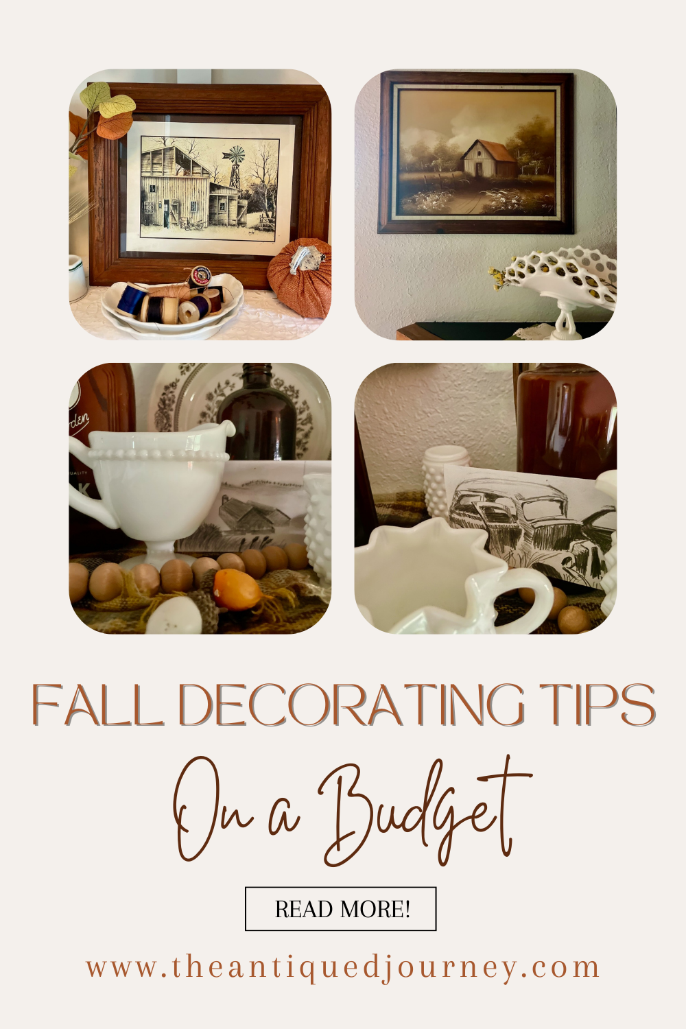 Cozy Fall Decorating Ideas On A Budget - The Antiqued Journey