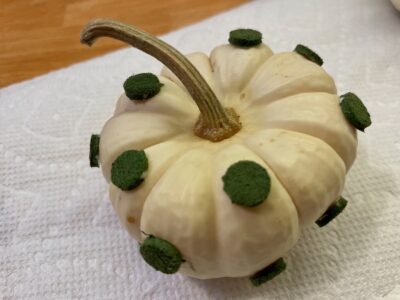 Pumpkin Crafts: How To Make Polka Dot Pumpkins - The Antiqued Journey