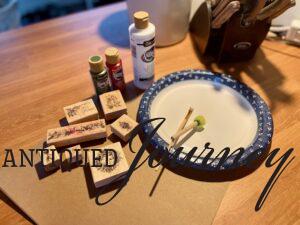 DIY Christmas Gift Tags with Stamps - The Antiqued Journey