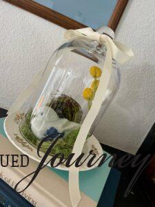 Pretty Spring Cloche Ideas with Vintage Decor - The Antiqued Journey