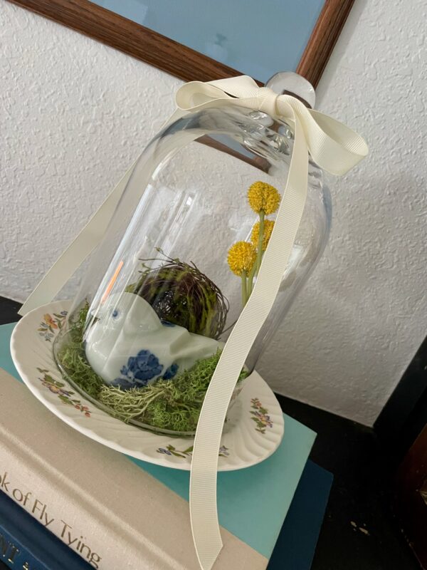 How To Decorate A Spring Cloche - The Antiqued Journey