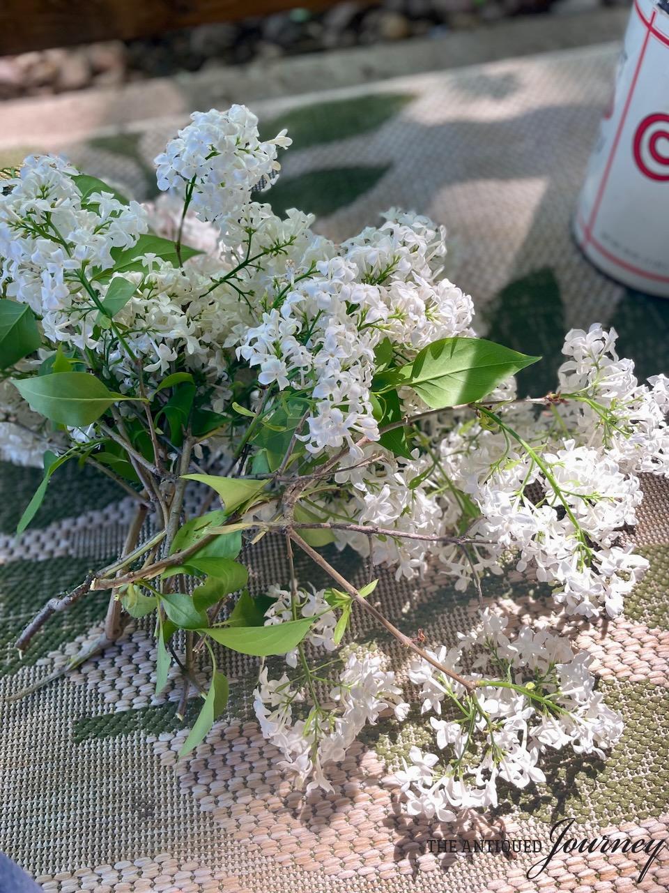 Quick and Simple Flower Displays for Summer - The Antiqued Journey