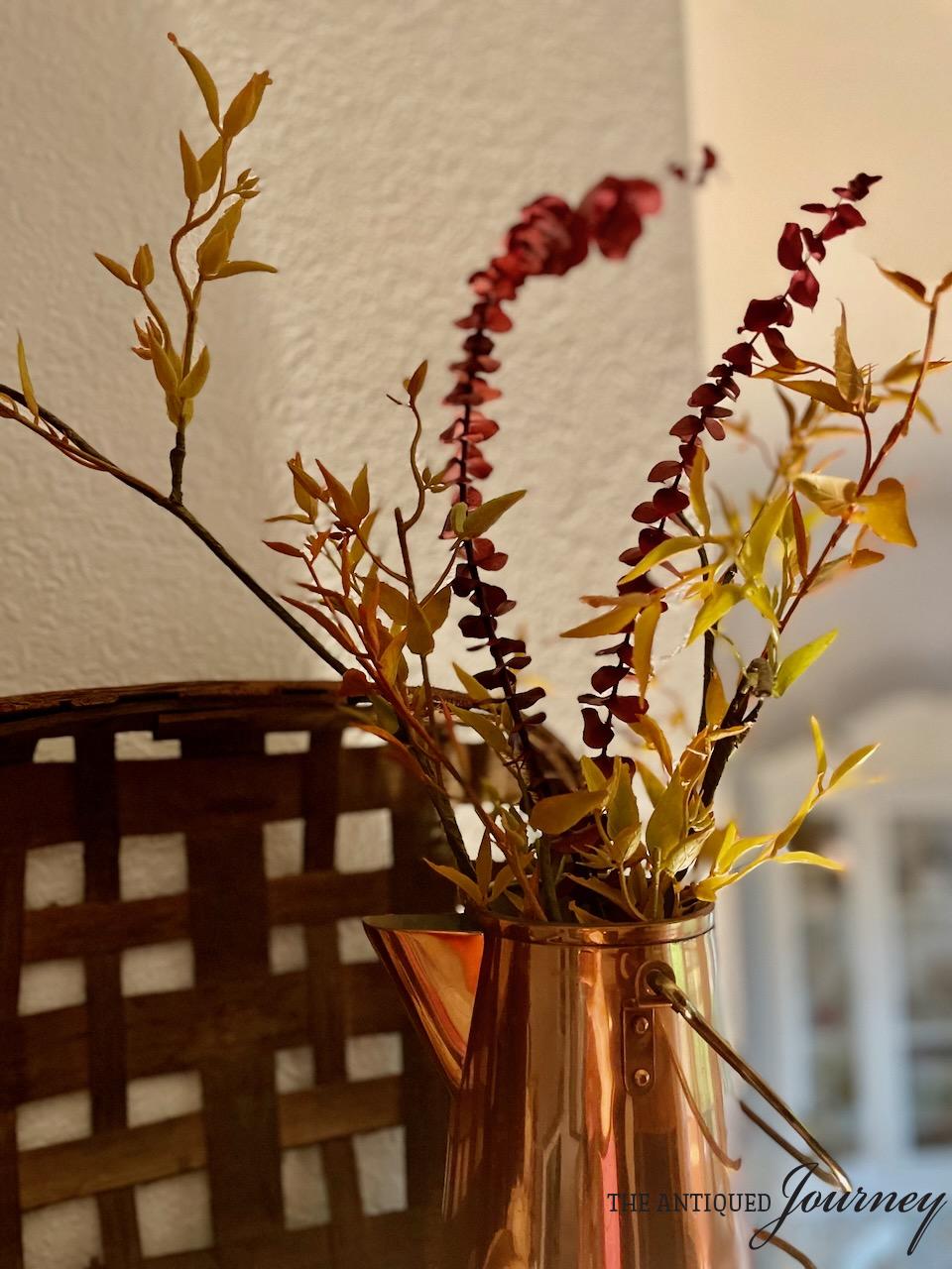 Styling Tips for Fall Faux Stems - The Antiqued Journey