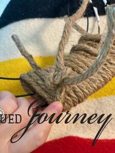 Simple Fall Wreath DIY with Braided Rope - The Antiqued Journey