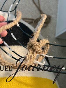 Simple Fall Wreath DIY with Braided Rope - The Antiqued Journey