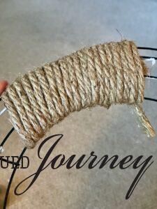 Simple Fall Wreath DIY with Braided Rope - The Antiqued Journey