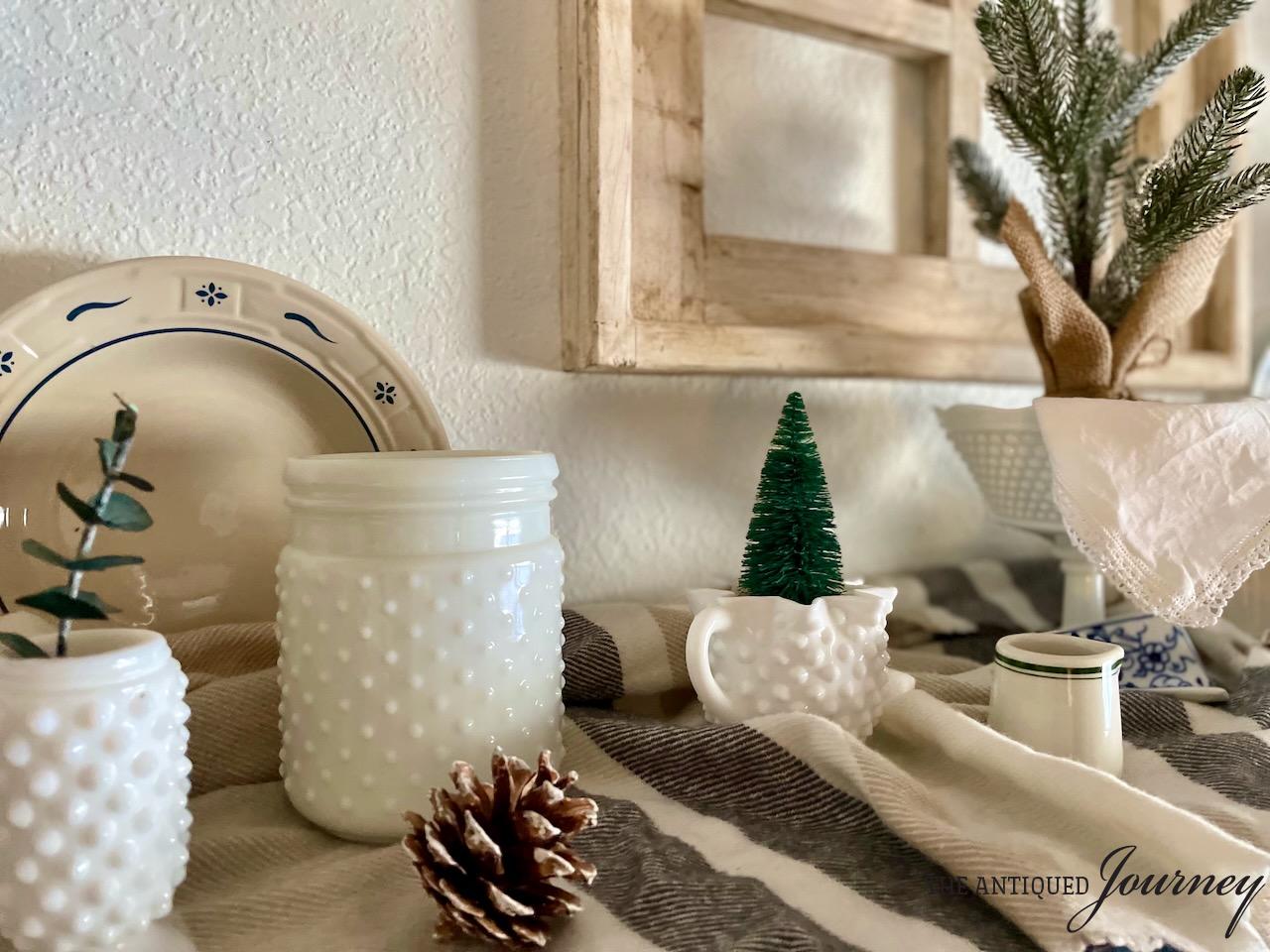 Vintage Winter Decor and Vignettes - The Antiqued Journey