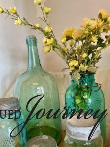 Creative Decor Ideas for Vintage Glass Jars - The Antiqued Journey
