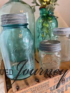 Creative Decor Ideas for Vintage Glass Jars - The Antiqued Journey