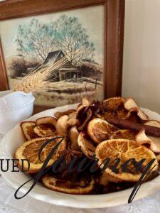 How to Make Fall Potpourri with Dried Fruit - The Antiqued Journey