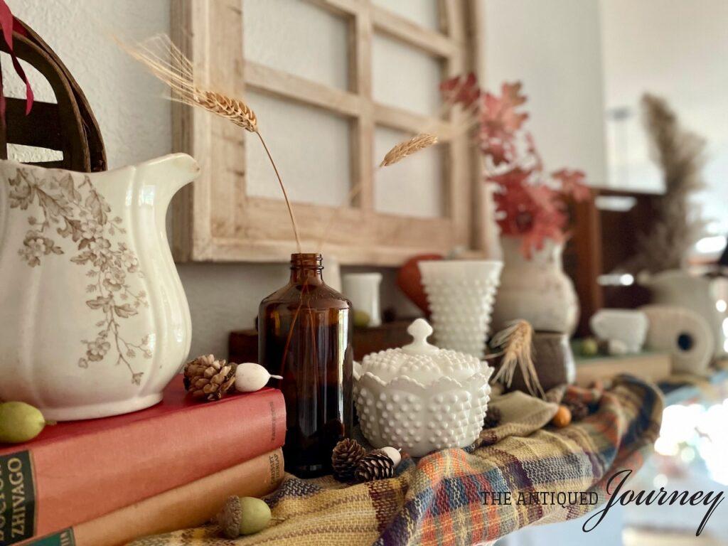 A Guide to Fall Shelf Styling with Thrifted and Vintage Decor - The ...
